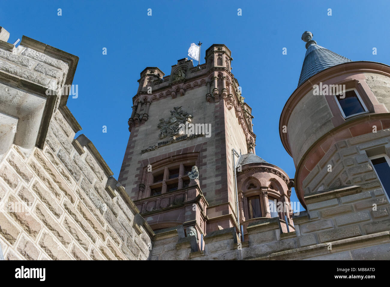 Detail Shot Drachenburg Castle Bonn Germany Landmark Travel Stock Photo ...