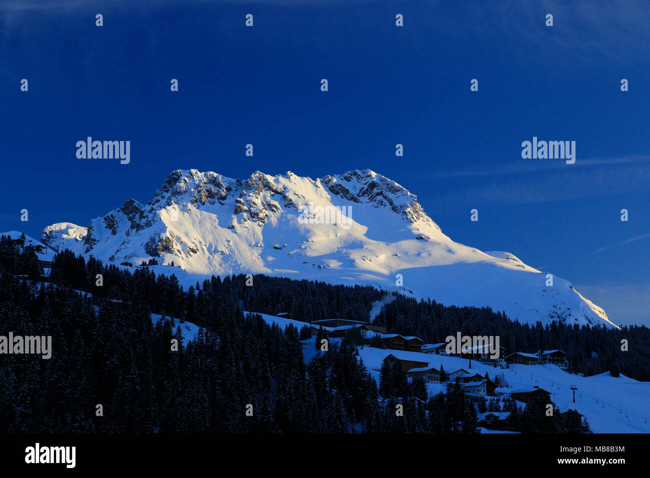 Lech zürs village hi-res stock photography and images - Alamy