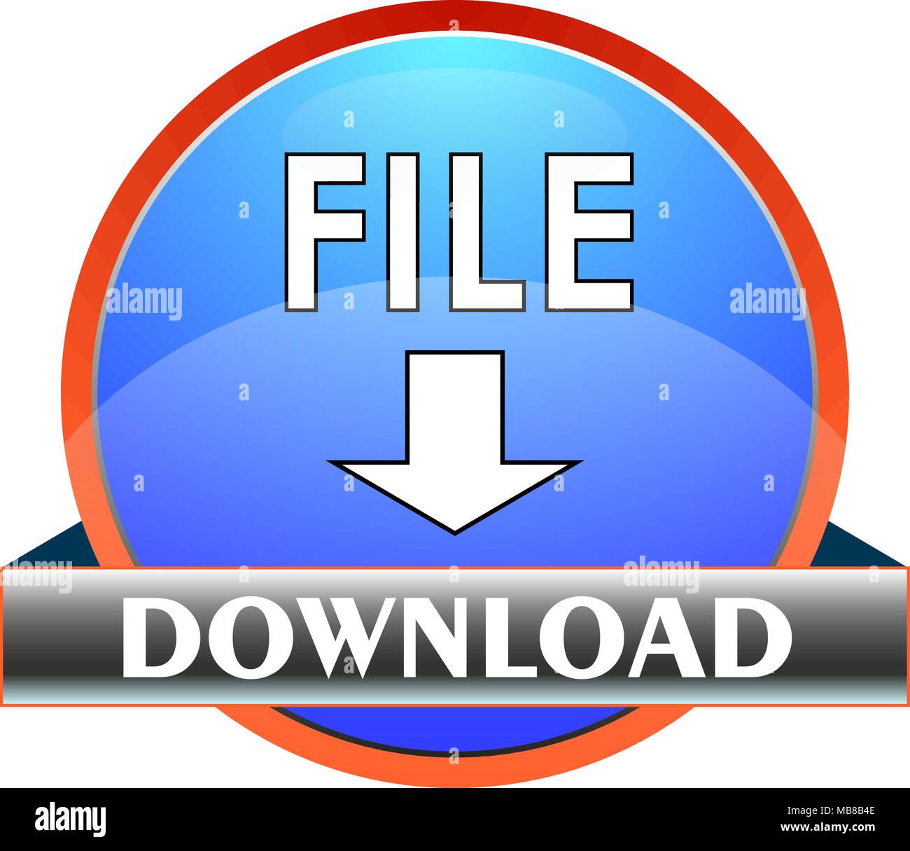 Push button FILE Download - Vector Stock Vector Image & Art - Alamy