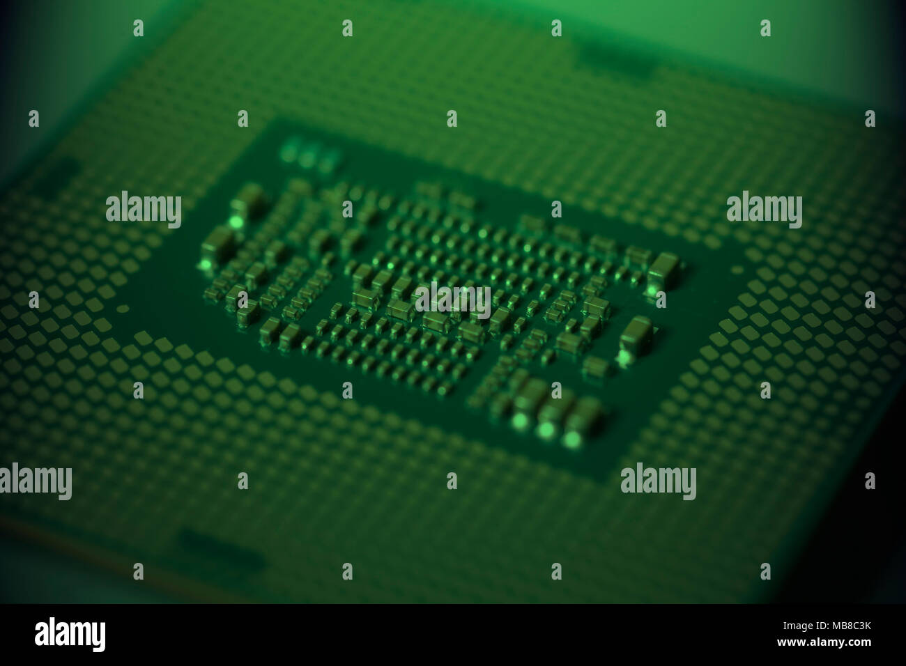 Central processing unit CPU processor microchip close up Stock Photo ...
