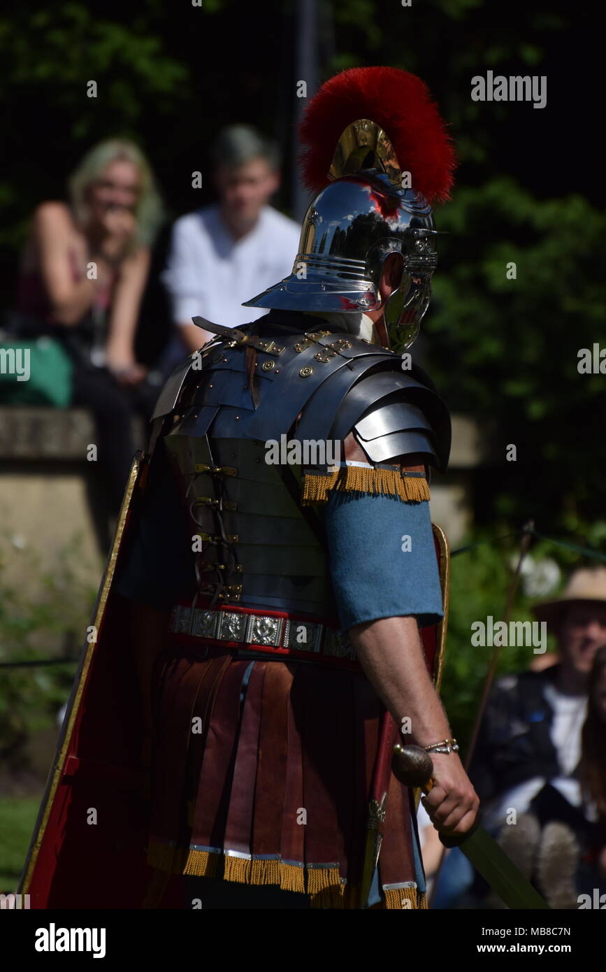 Roman centurion reenactment hi-res stock photography and images - Alamy
