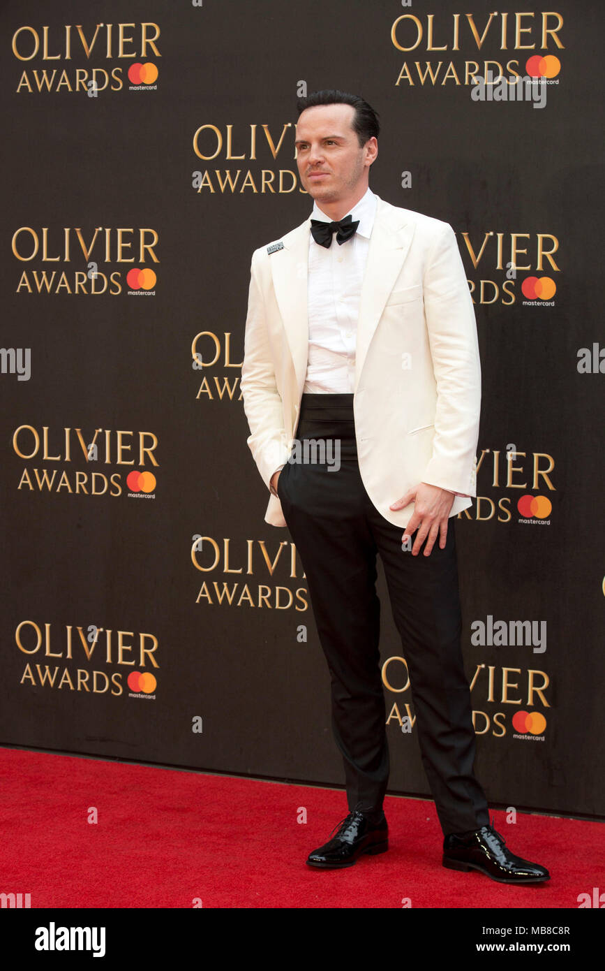 Andrew Scott arriving for The Olivier Awards at the Royal Albert Hall ...