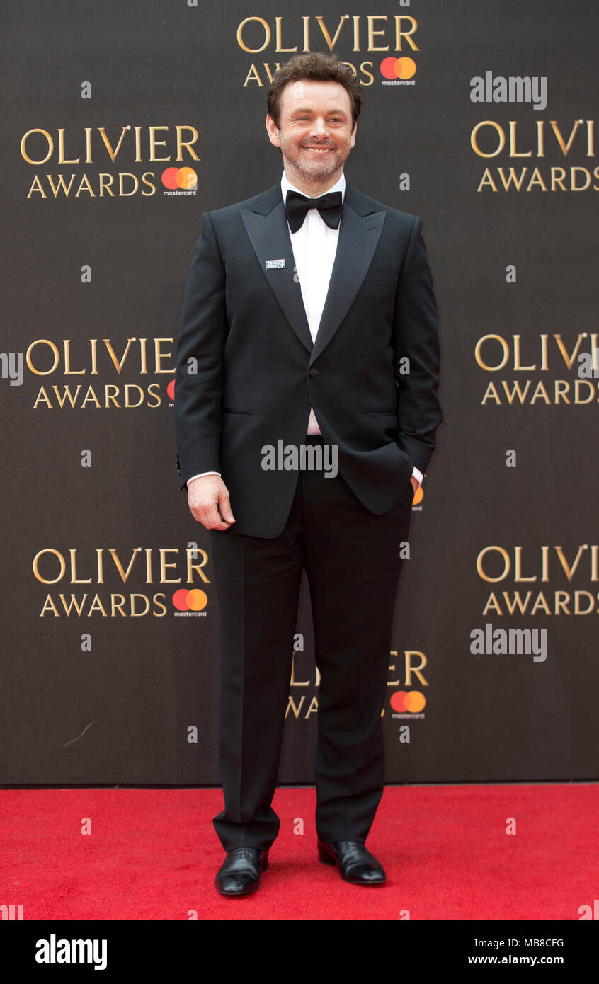 Michael Sheen arriving for The Olivier Awards at the Royal Albert Hall ...