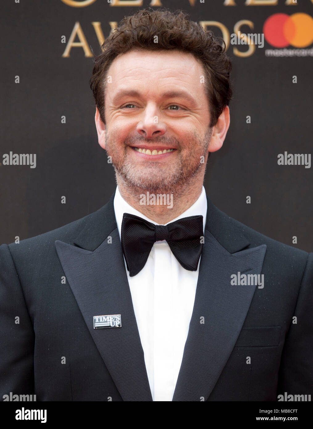 Michael Sheen arriving for The Olivier Awards at the Royal Albert Hall ...