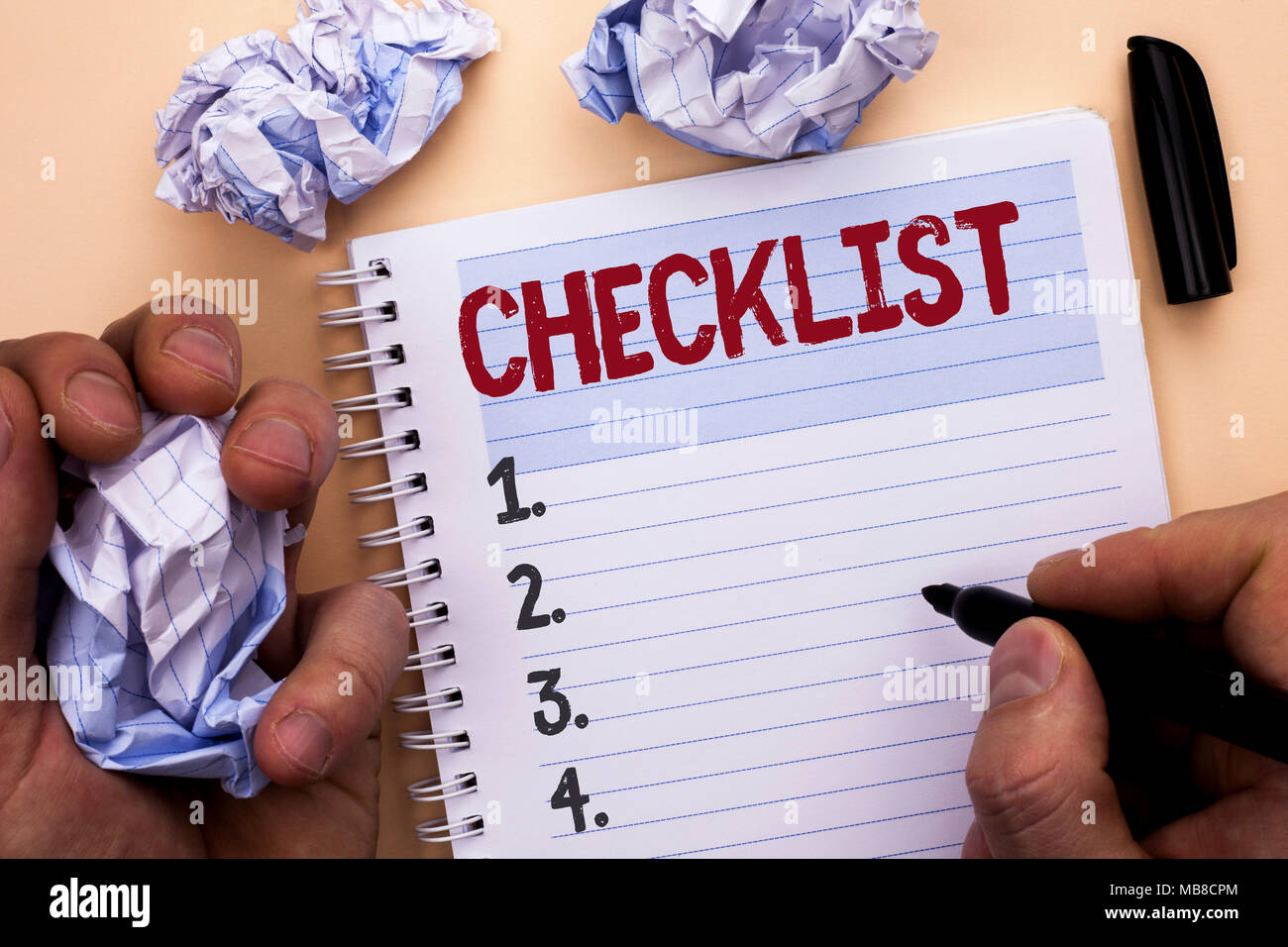 Text sign showing Checklist. Conceptual photo Todolist List Plan Choice ...
