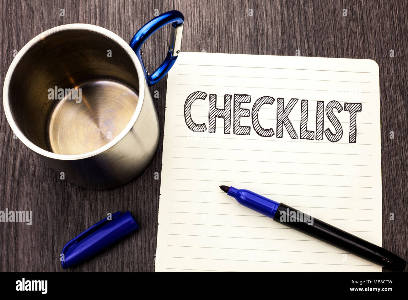 Conceptual hand writing showing Checklist. Business photo showcasing ...