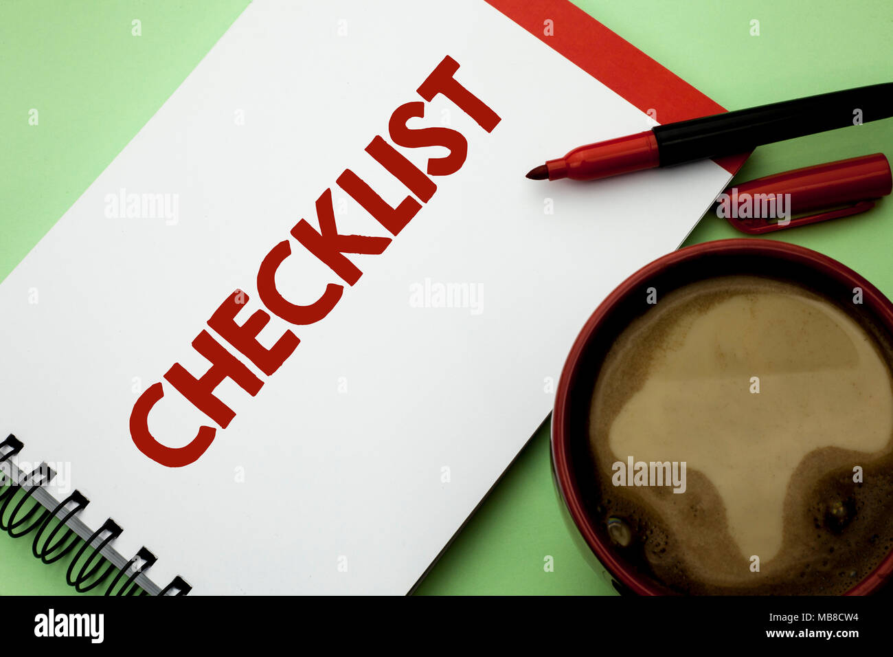 Handwriting text writing Checklist. Concept meaning Todolist List Plan ...