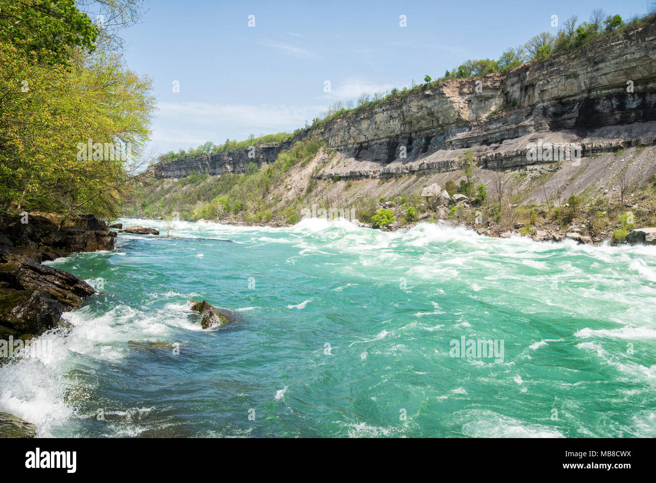 Niagara River white water rapids Stock Photo - Alamy