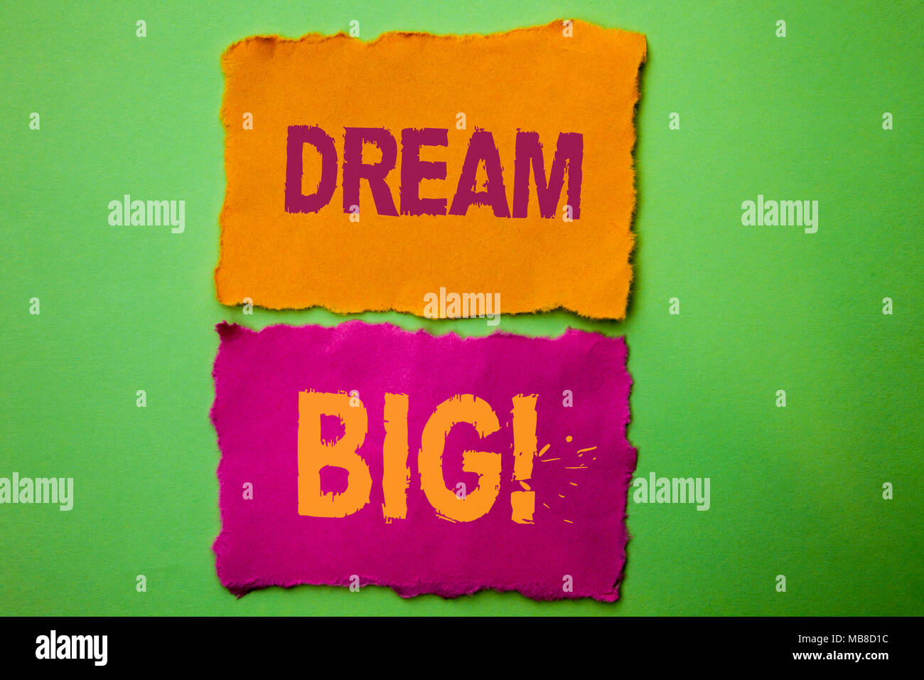 Handwriting text Dream Big. Concept meaning Motivation Plan Aim Dream ...