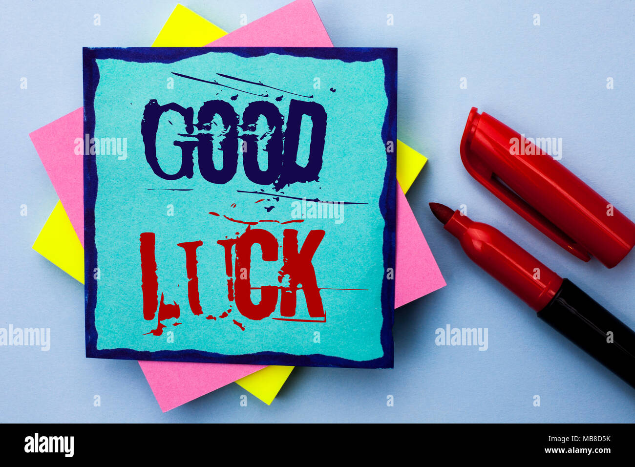 Writing note showing Good Luck. Business photo showcasing Lucky ...