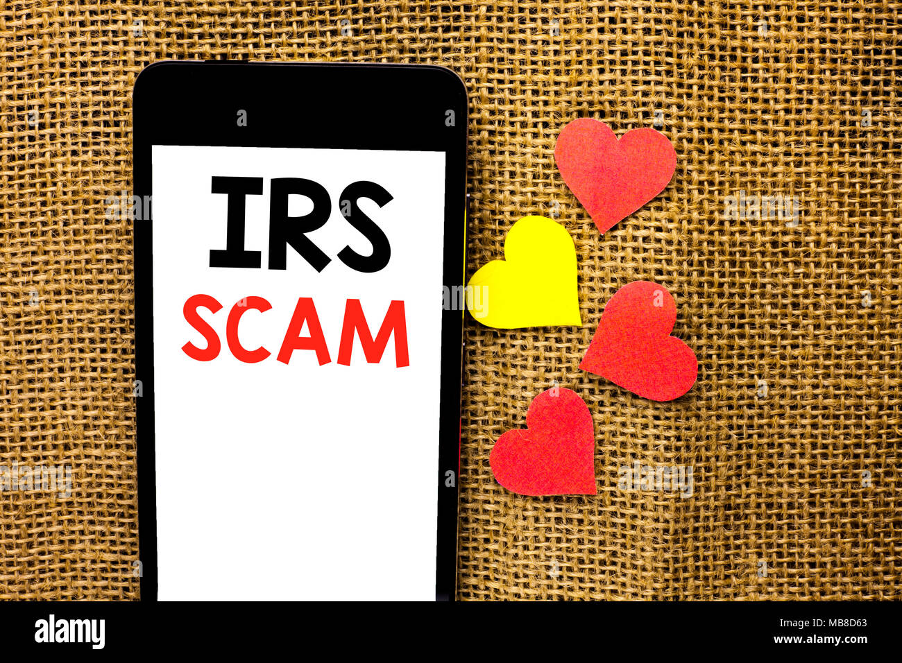 Text sign showing Irs Scam. Conceptual photo Warning Scam Fraud Tax ...