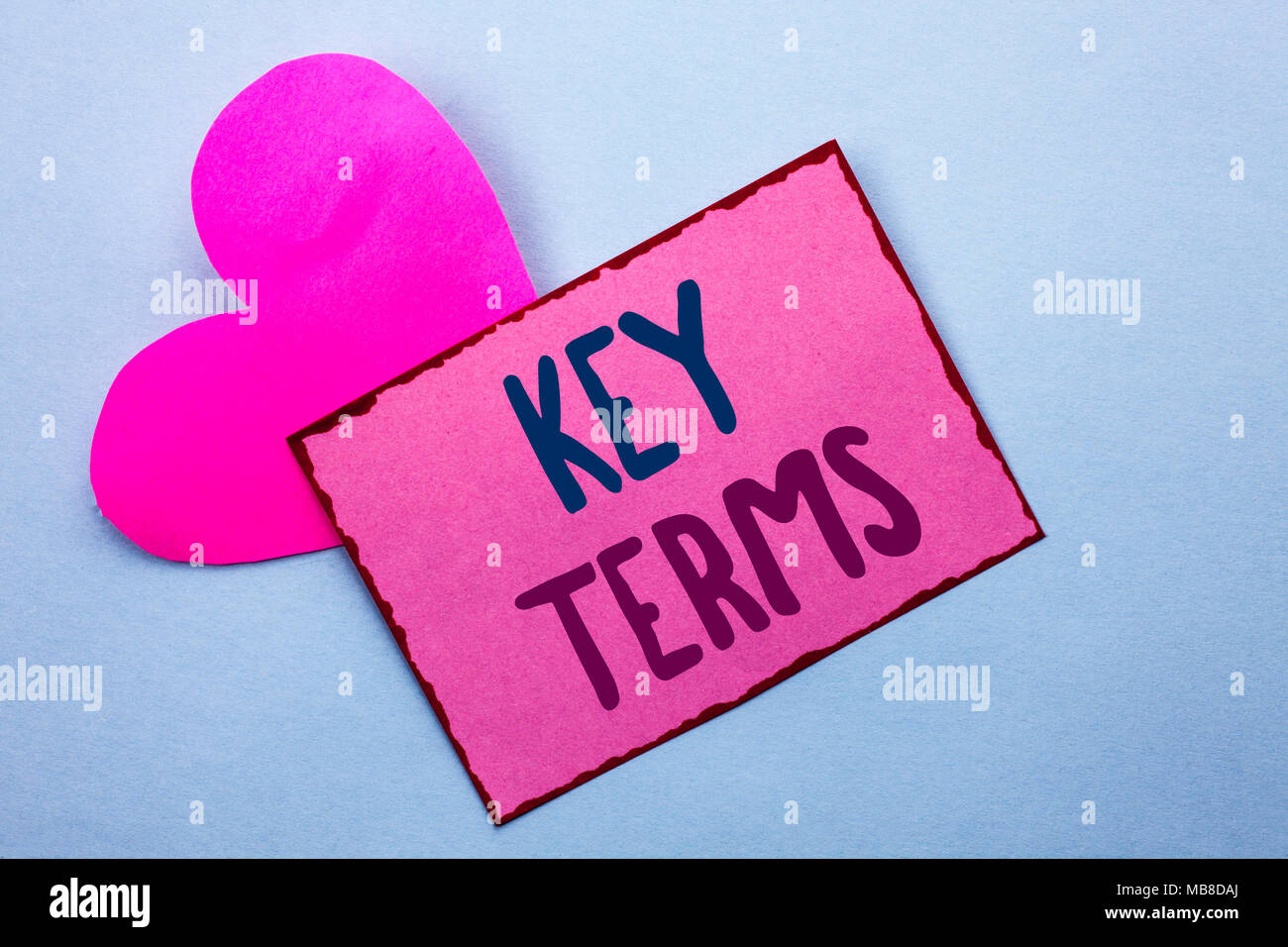 Writing note showing Key Terms. Business photo showcasing Key Plan ...