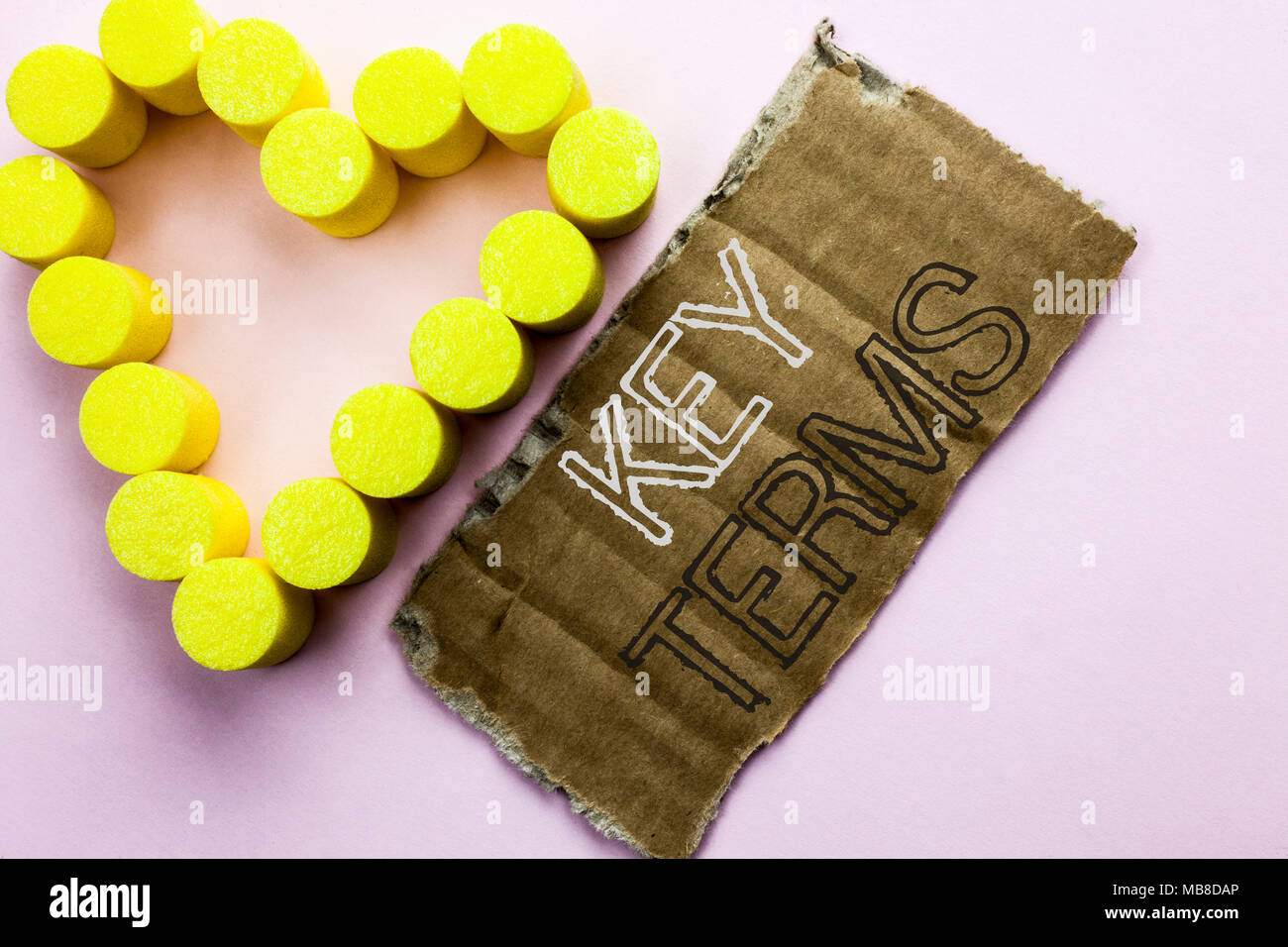 Text sign showing Key Terms. Conceptual photo Key Plan Strategy ...