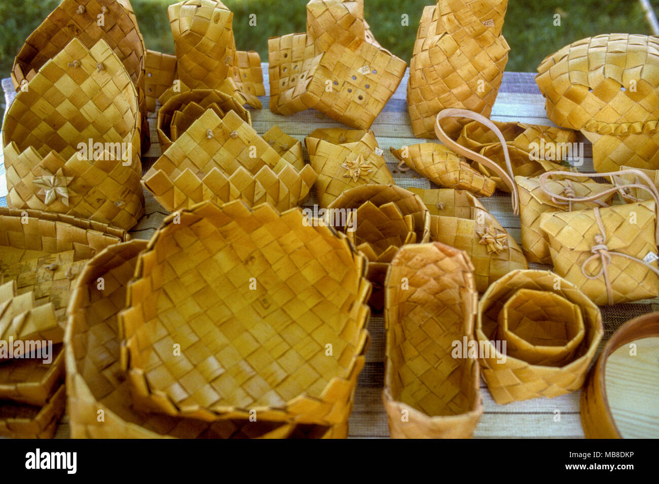 Birch bark crafts hi-res stock photography and images - Alamy