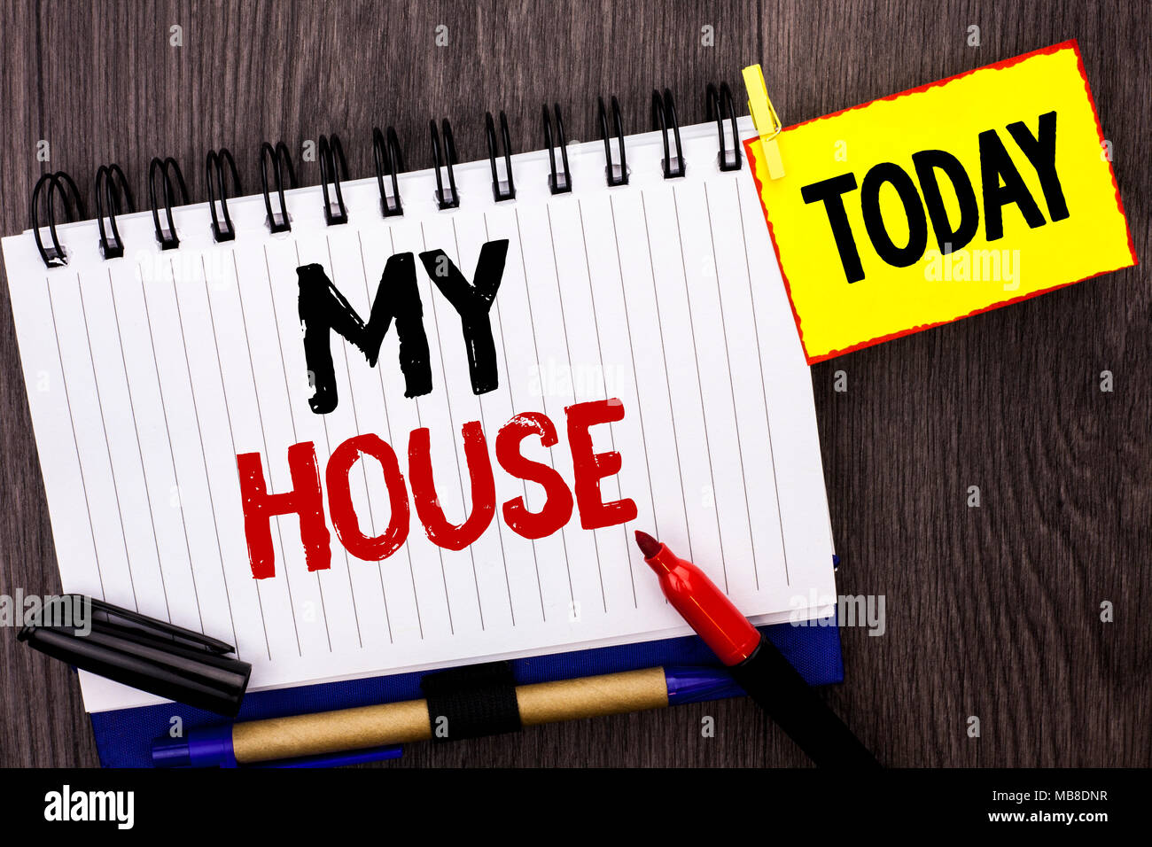 Word writing text My House. Business concept for Housing Home ...