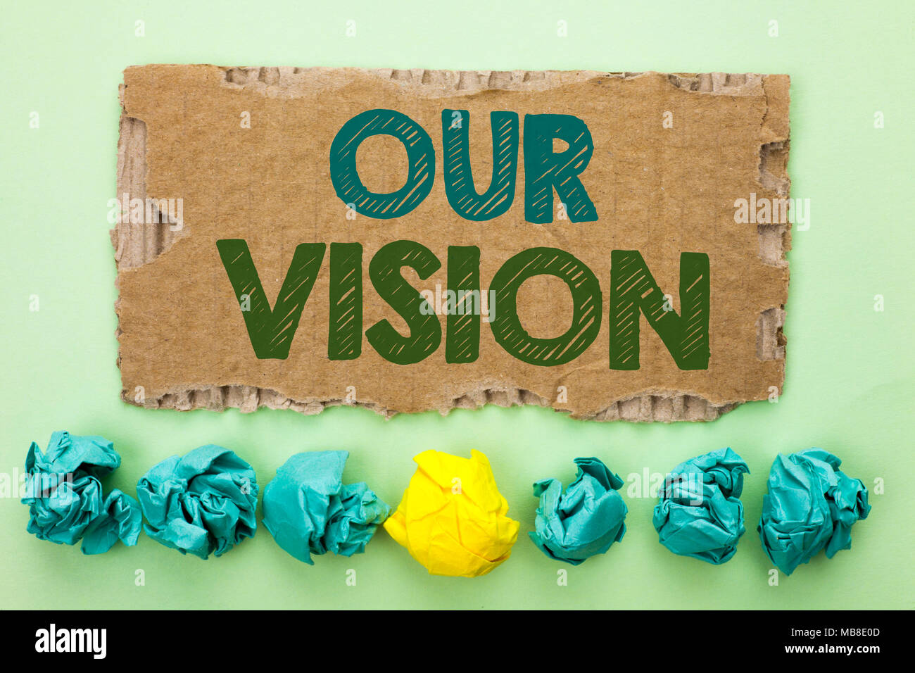 Conceptual hand writing showing Our Vision. Business photo text ...