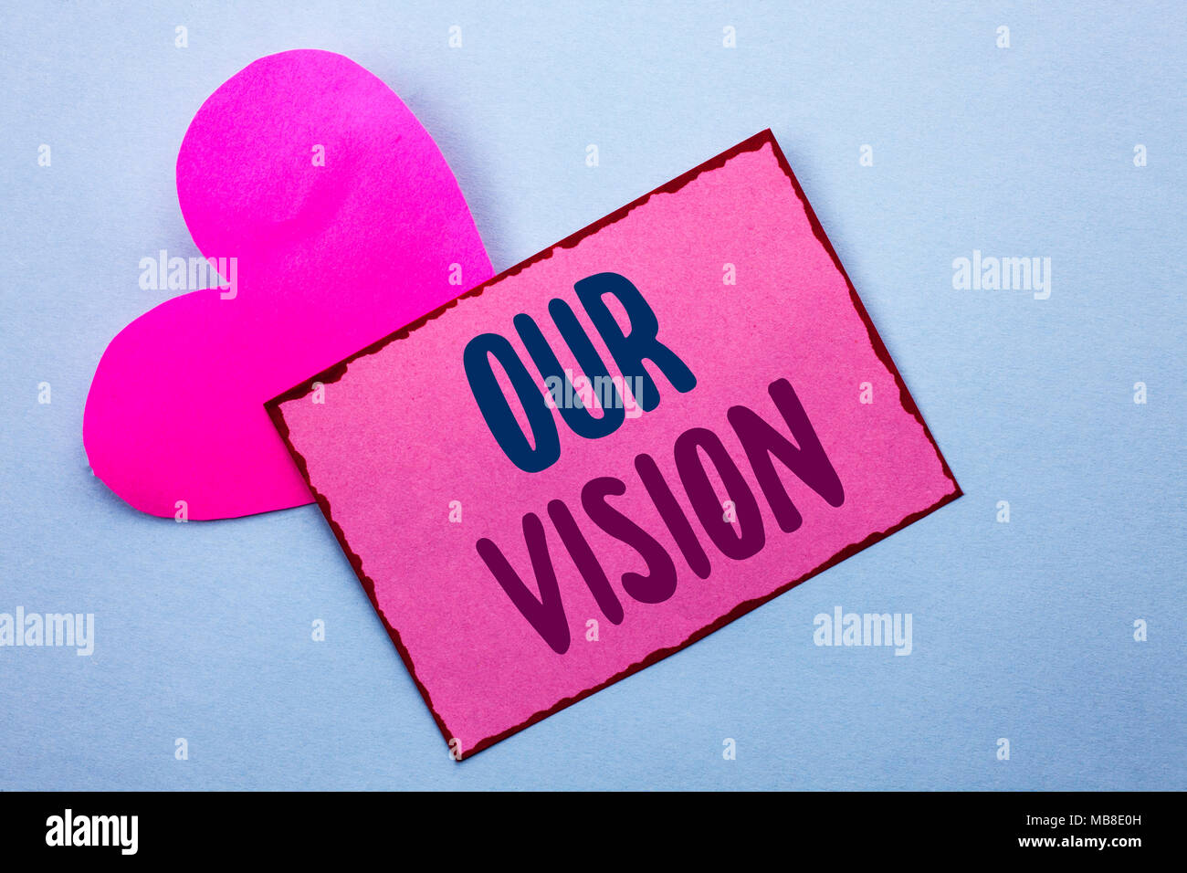 Writing note showing Our Vision. Business photo showcasing Innovation ...