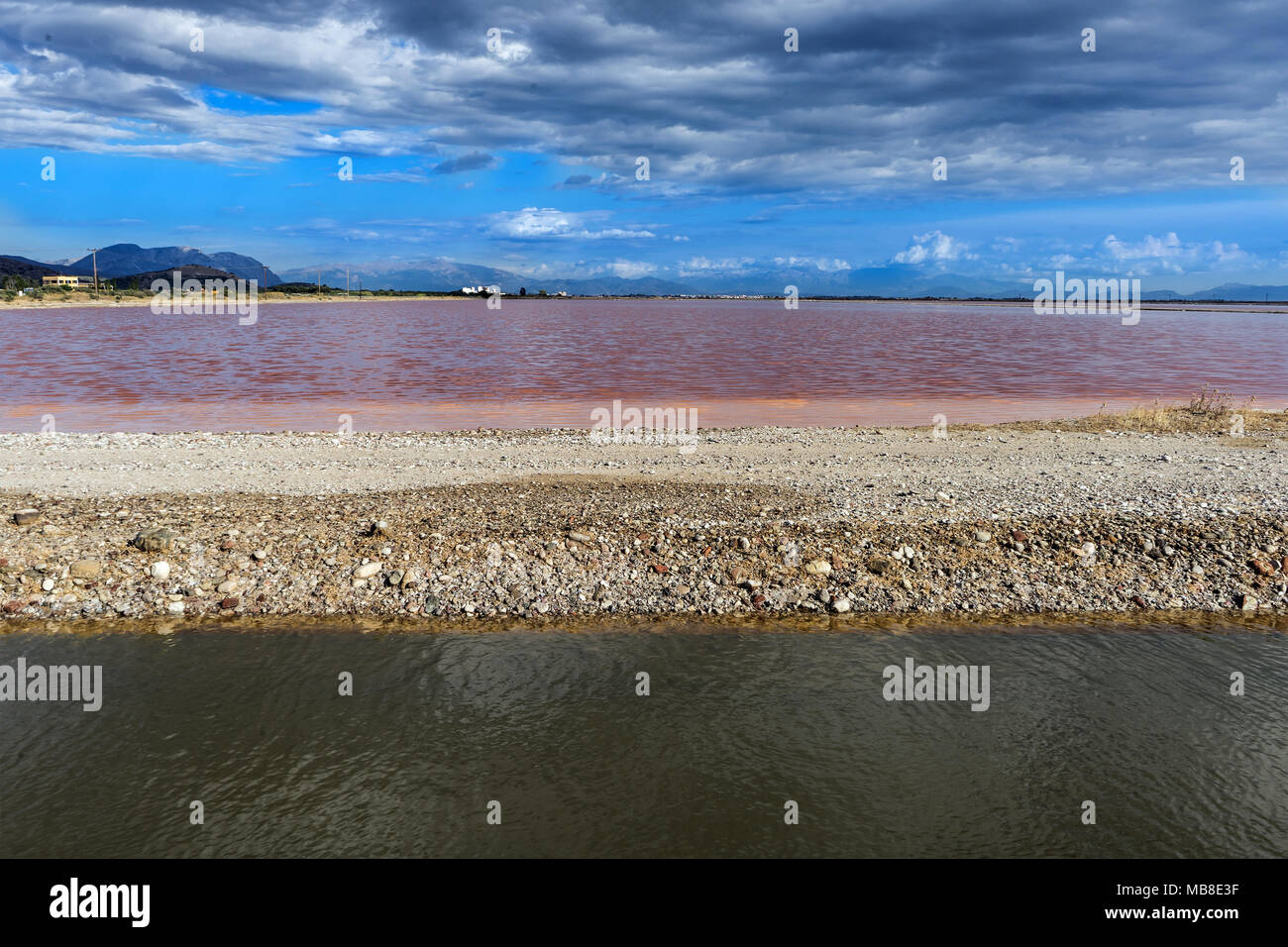 salt flats of Messolonghi Stock Photo - Alamy