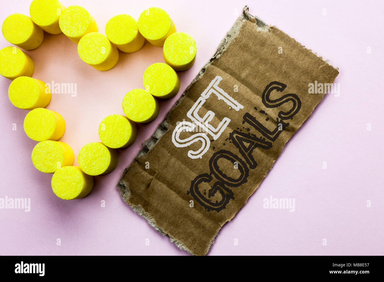 Text sign showing Set Goals. Conceptual photo Target Planning Vision ...