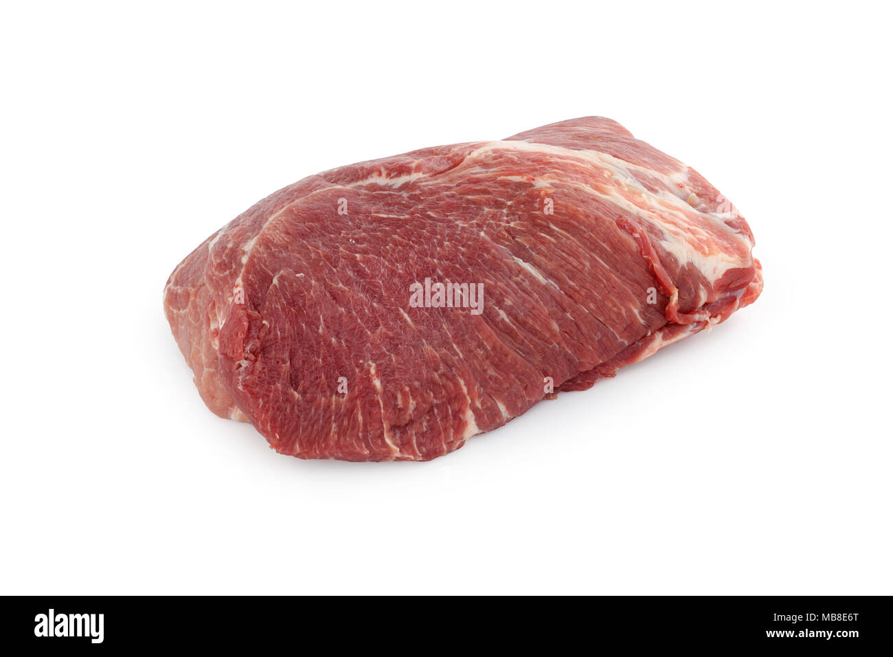 fresh raw pork meat isolated on a white background Stock Photo - Alamy