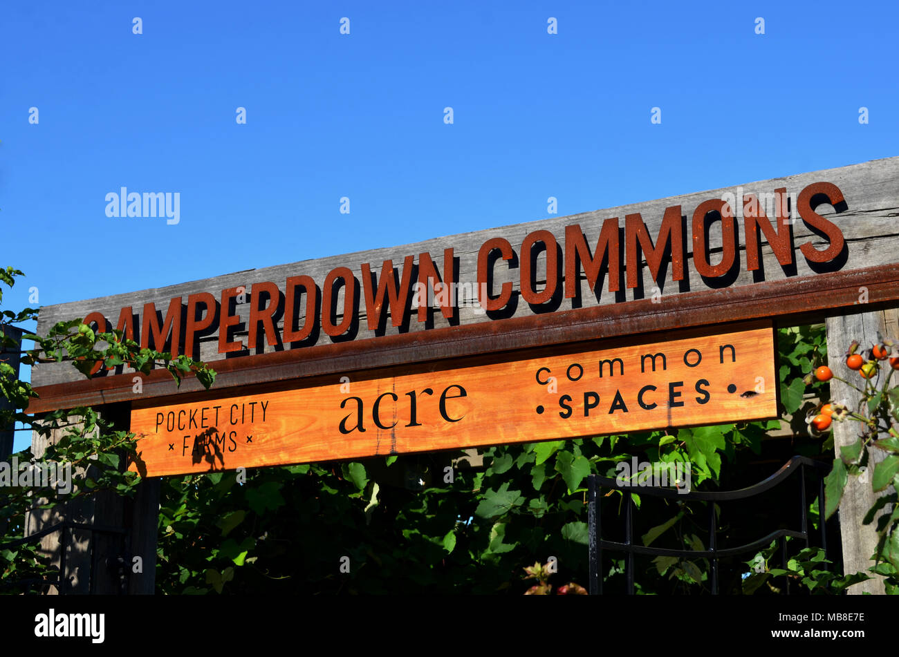 Camperdown Commons city community farm Stock Photo - Alamy