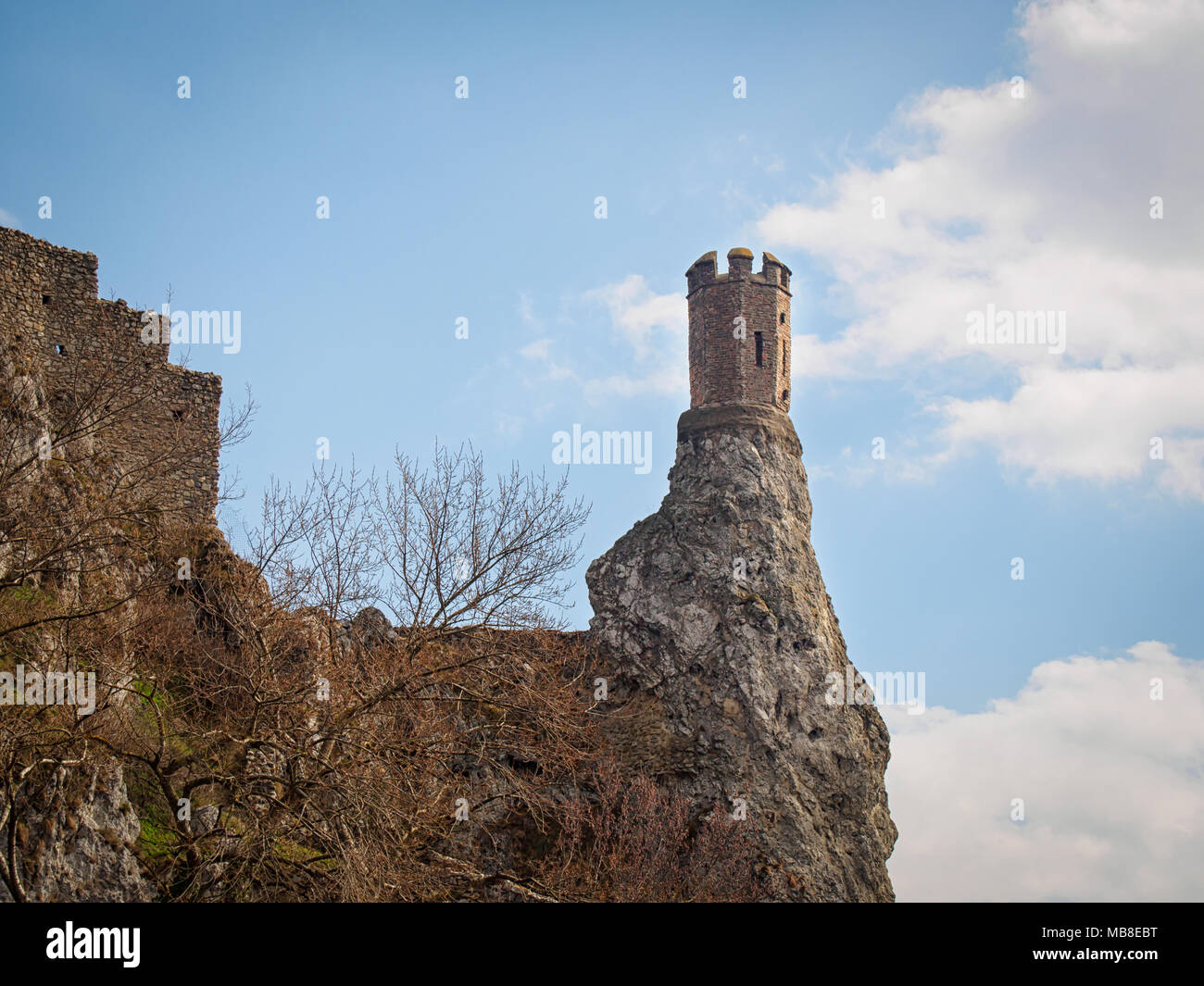 Tower of the Devin castle in Bratislava, Slovakia Stock Photo - Alamy