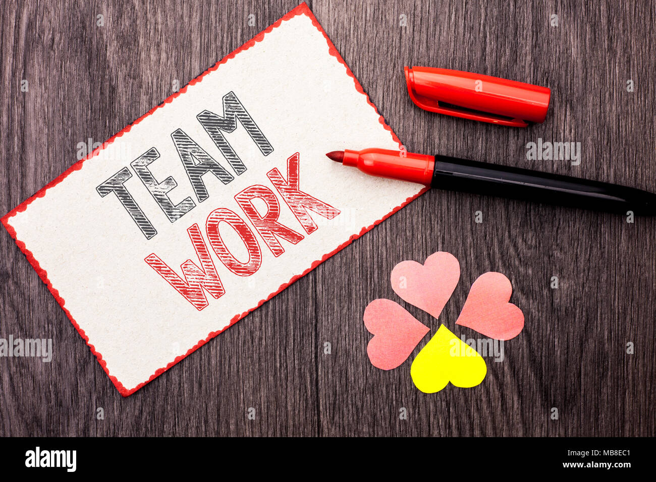 Conceptual hand writing showing Team Work. Business photo text ...