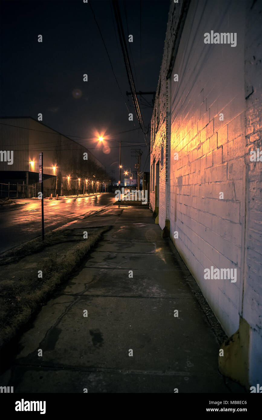 Dark Street At Night