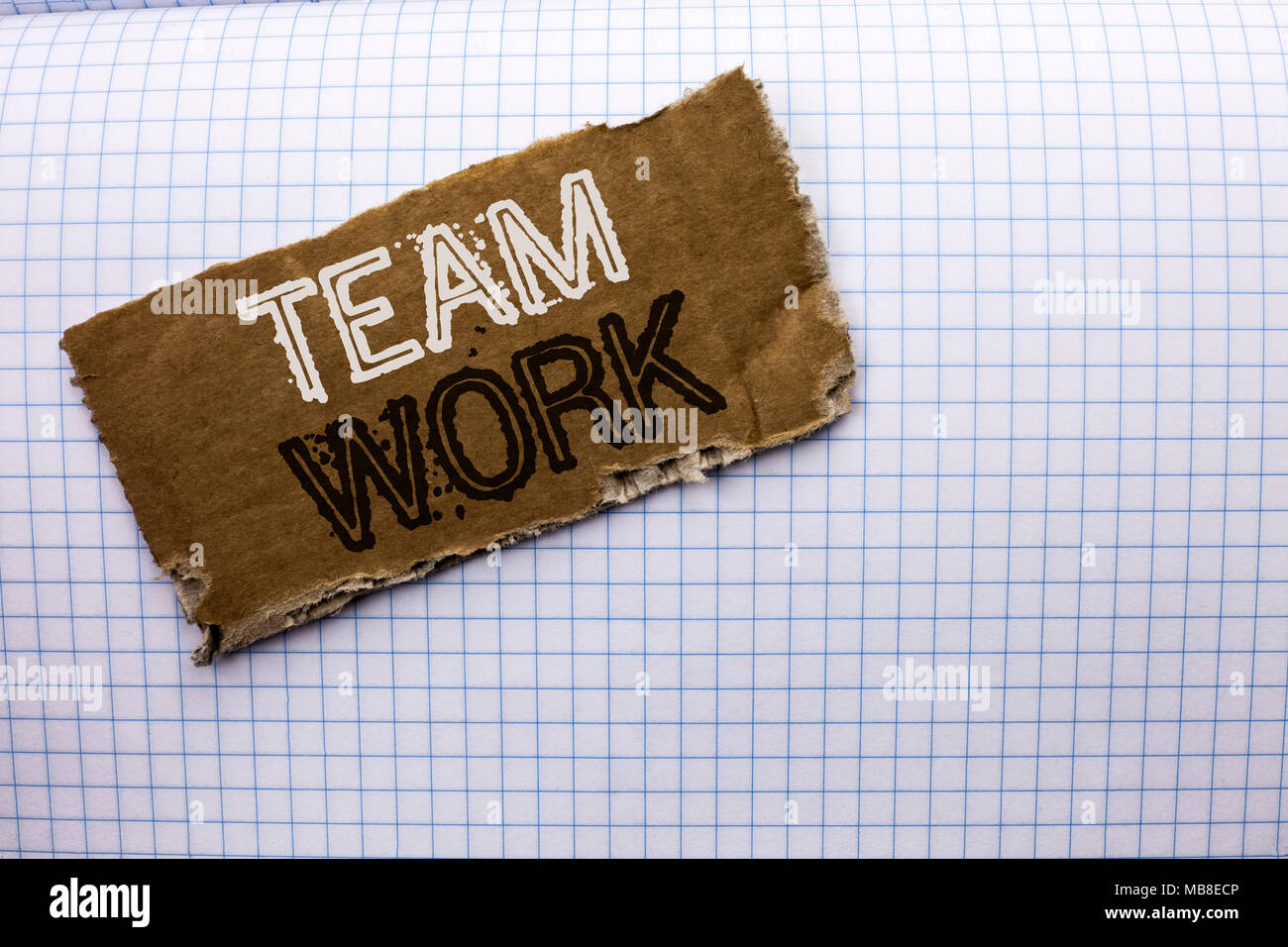 Text sign showing Team Work. Conceptual photo Cooperation Together ...