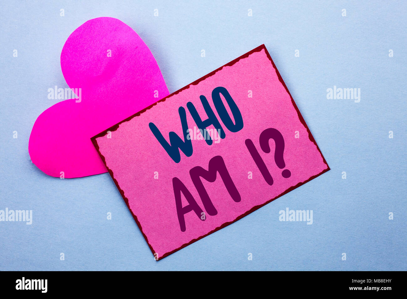 Writing note showing Who Am I Question. Business photo showcasing ...