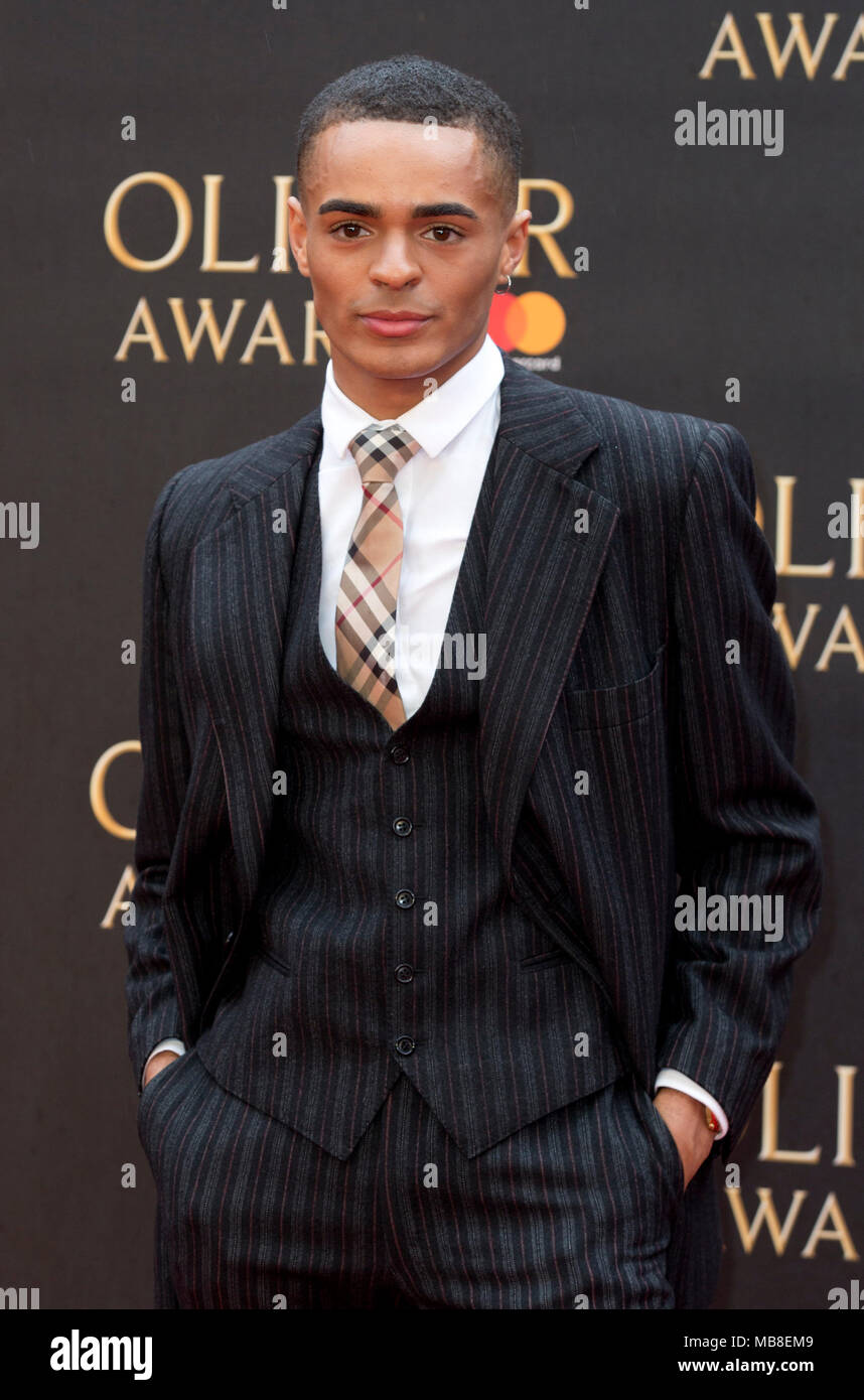 Layton Williams arriving for The Olivier Awards at the Royal Albert ...