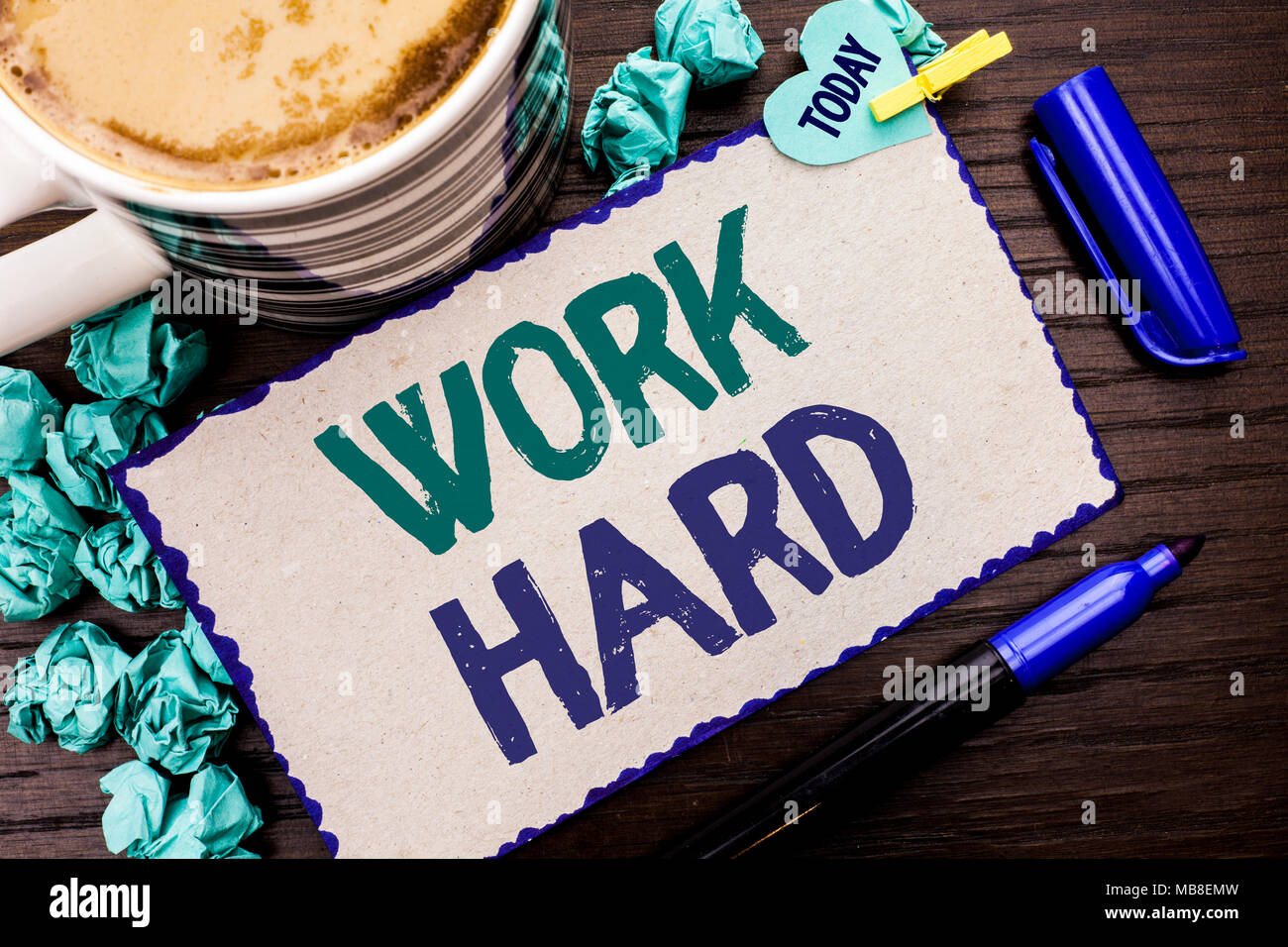 Conceptual hand writing showing Work Hard. Business photo showcasing ...