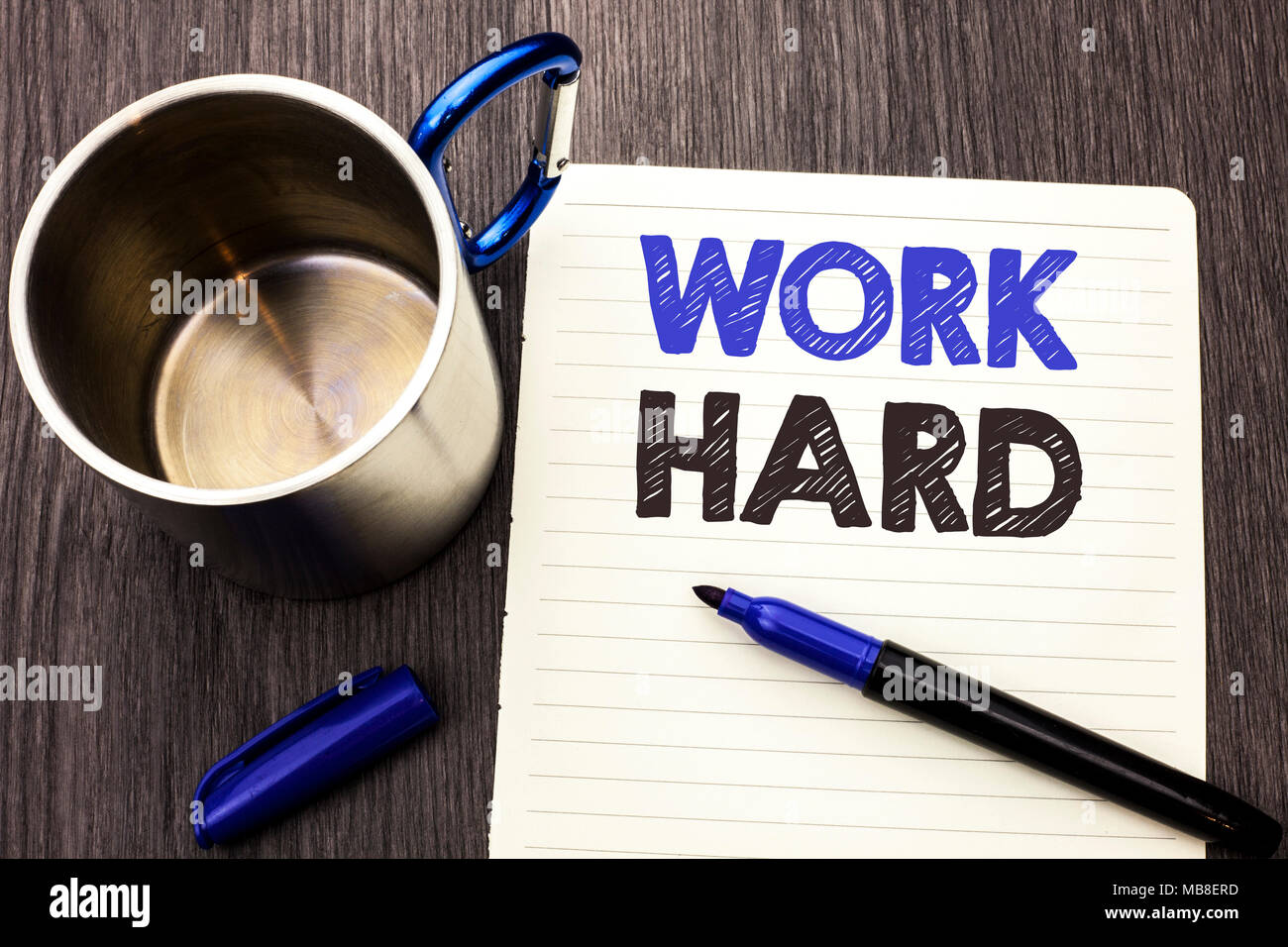 Conceptual hand writing showing Work Hard. Business photo showcasing ...