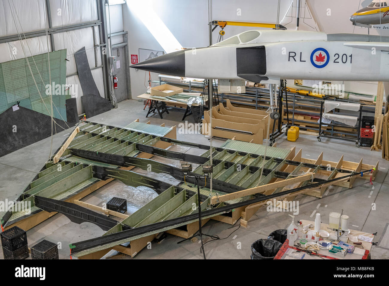 Avro Arrow jet fighter, 2/3 sized replica is being built at the Avro ...