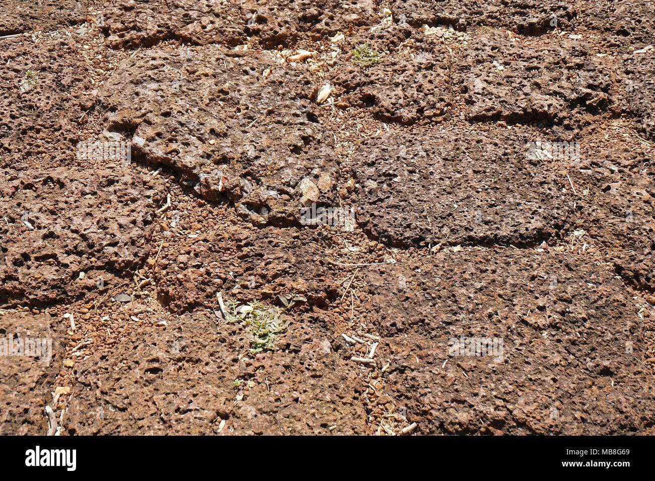 Background Textured of Red Laterite Brick Stones Floor. Laterite Is A ...