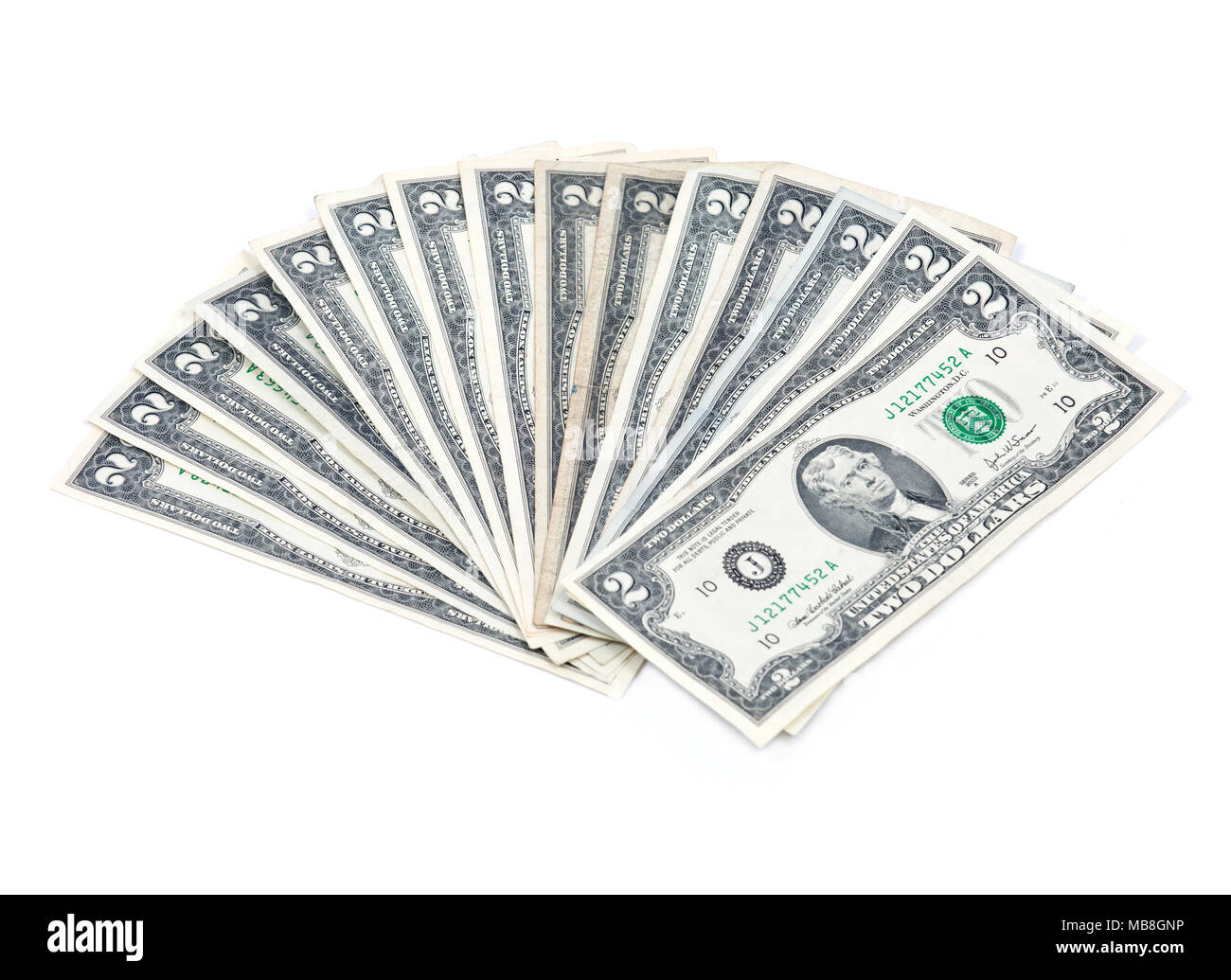 Fan of us dollar bank notes Stock Photo - Alamy