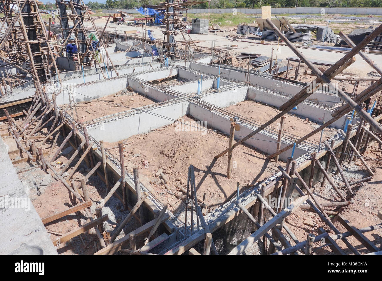 Construction site for housing project Stock Photo - Alamy