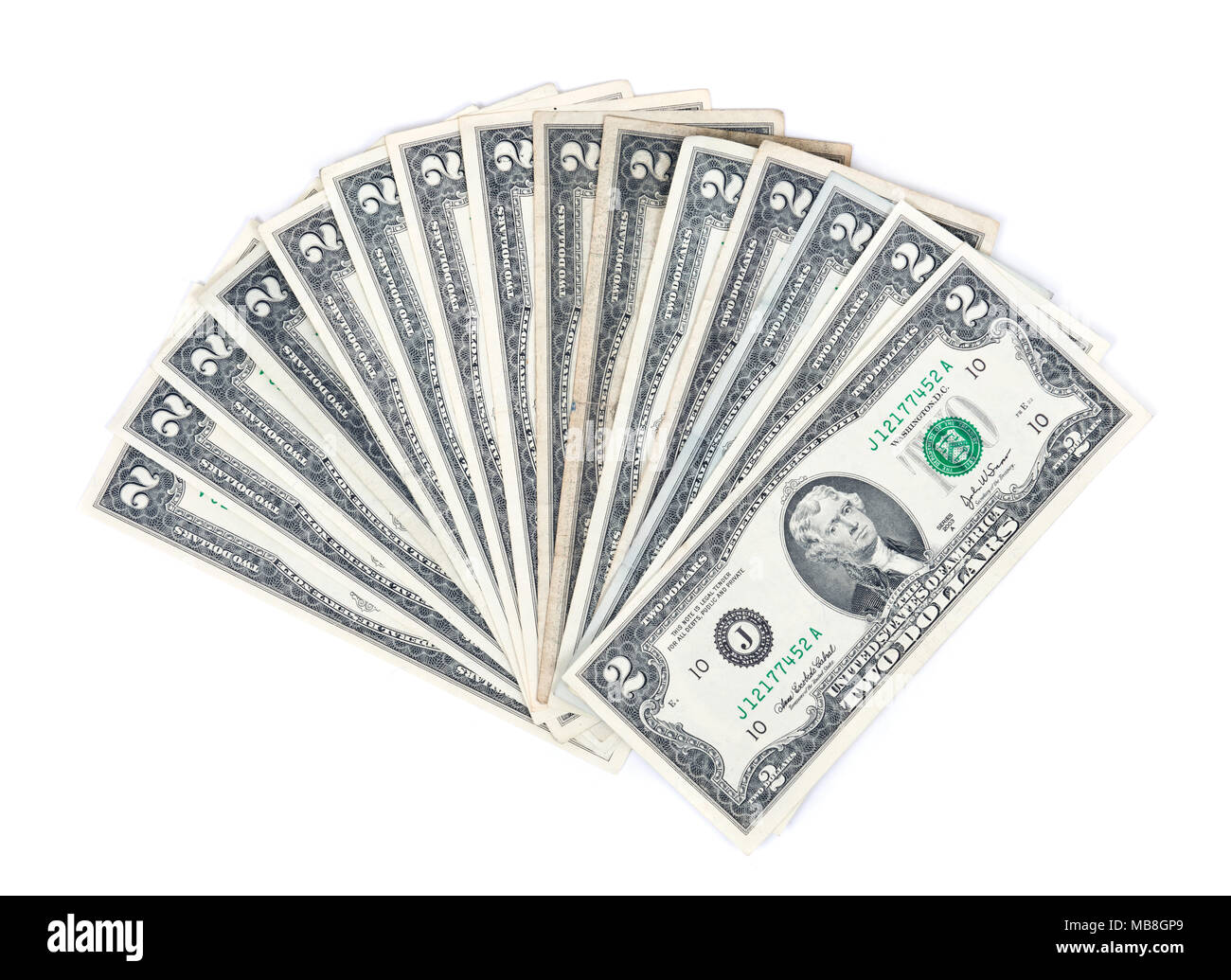Fan of us dollar bank notes Stock Photo - Alamy