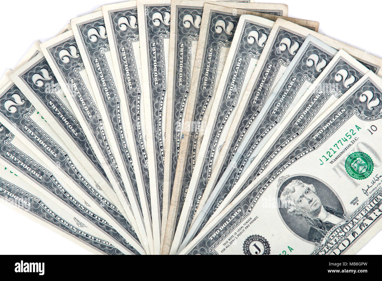 Fan of us dollar bank notes Stock Photo - Alamy