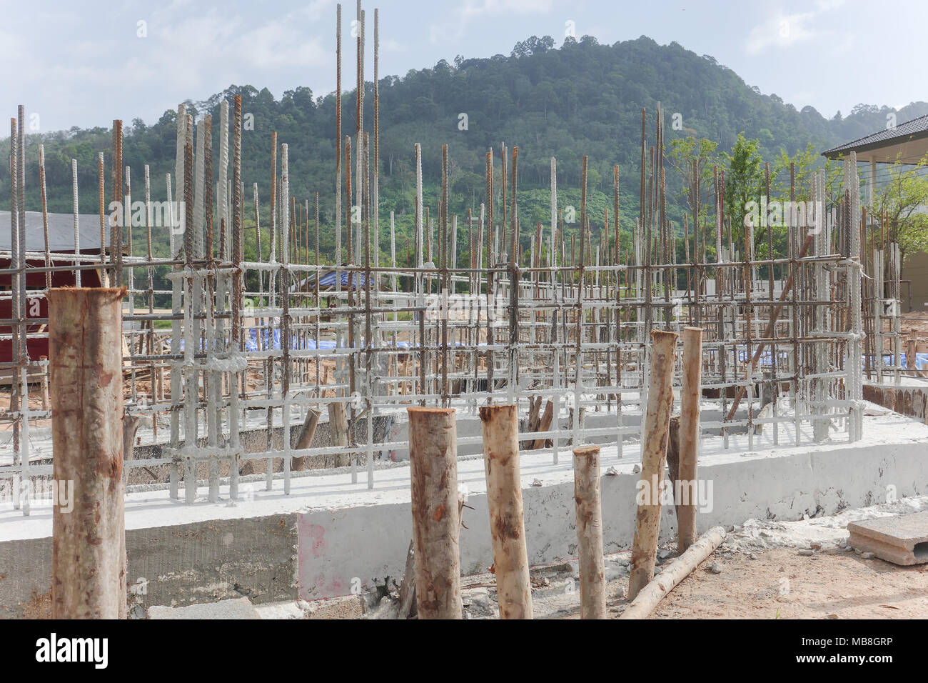 building under construction work progress Stock Photo - Alamy