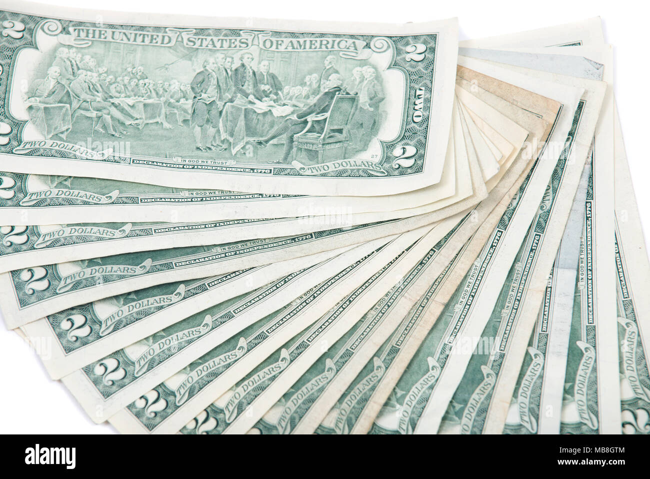 Fan of us dollar bank notes Stock Photo - Alamy