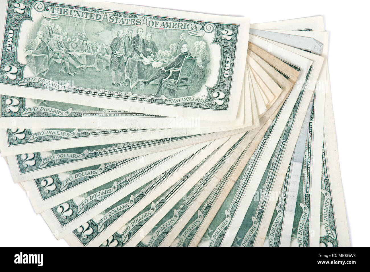 Fan of us dollar bank notes Stock Photo - Alamy