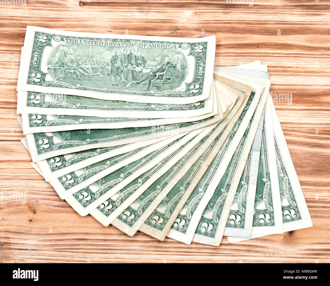 Fan of us dollar bank notes Stock Photo - Alamy