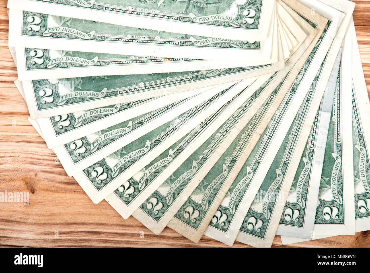 Fan of us dollar bank notes Stock Photo - Alamy