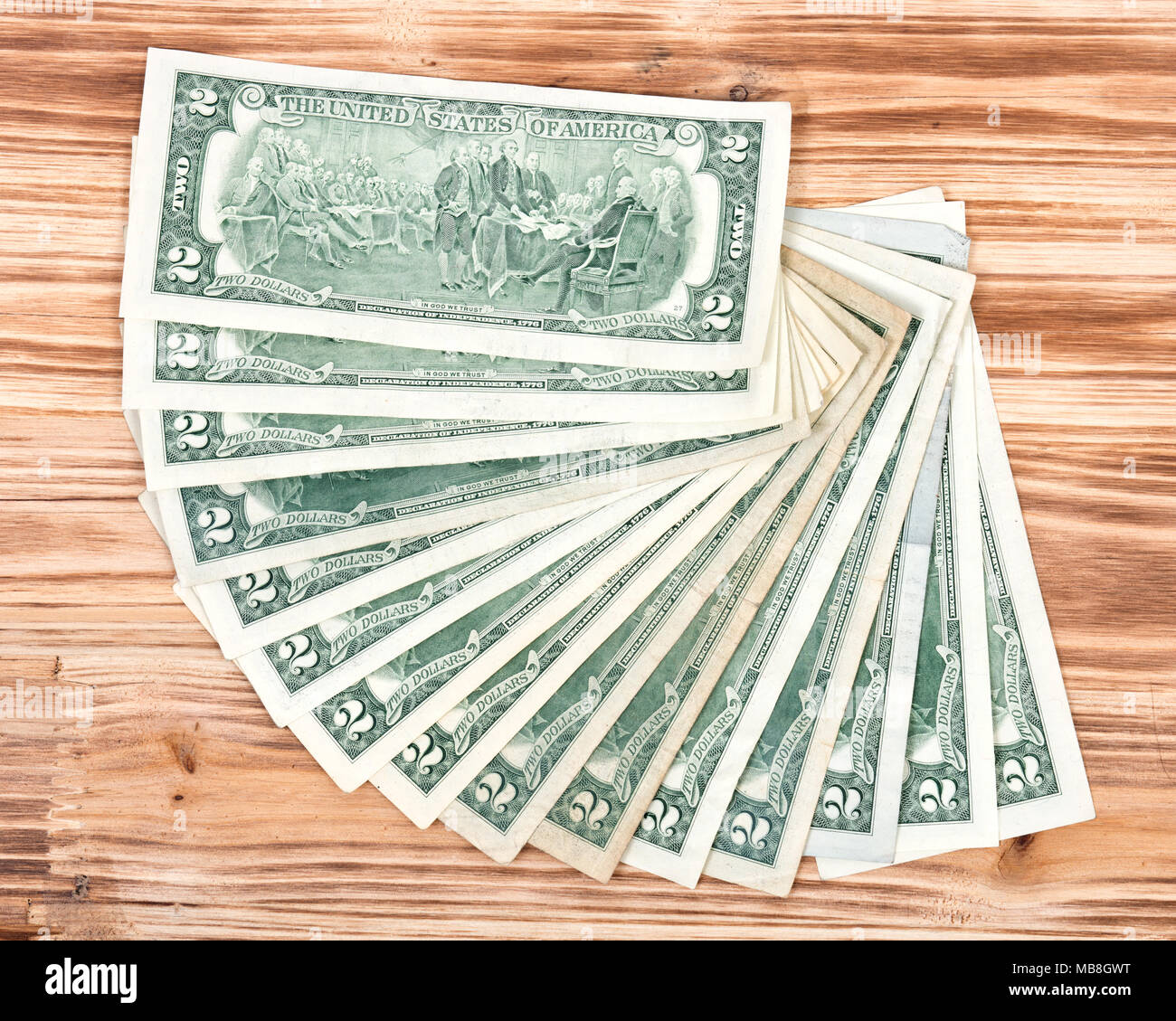 Fan of us dollar bank notes Stock Photo - Alamy
