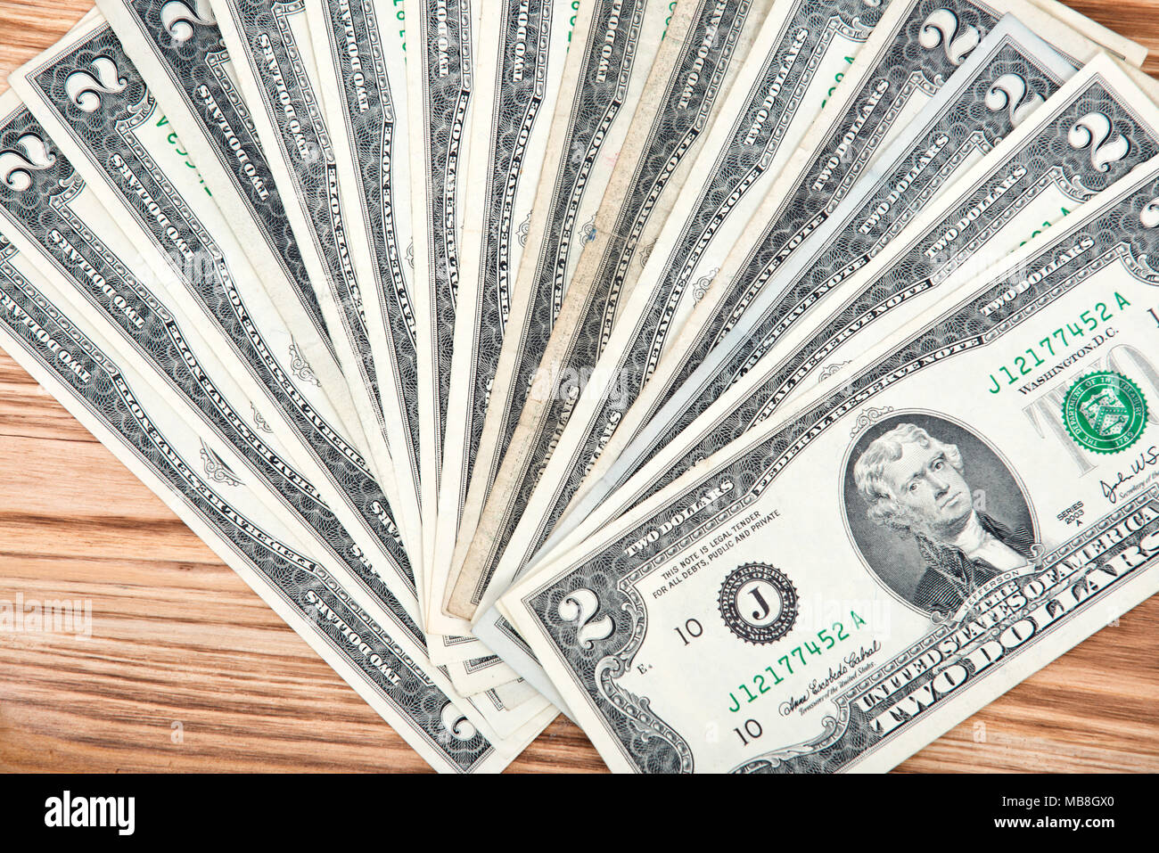 Fan of us dollar bank notes Stock Photo - Alamy