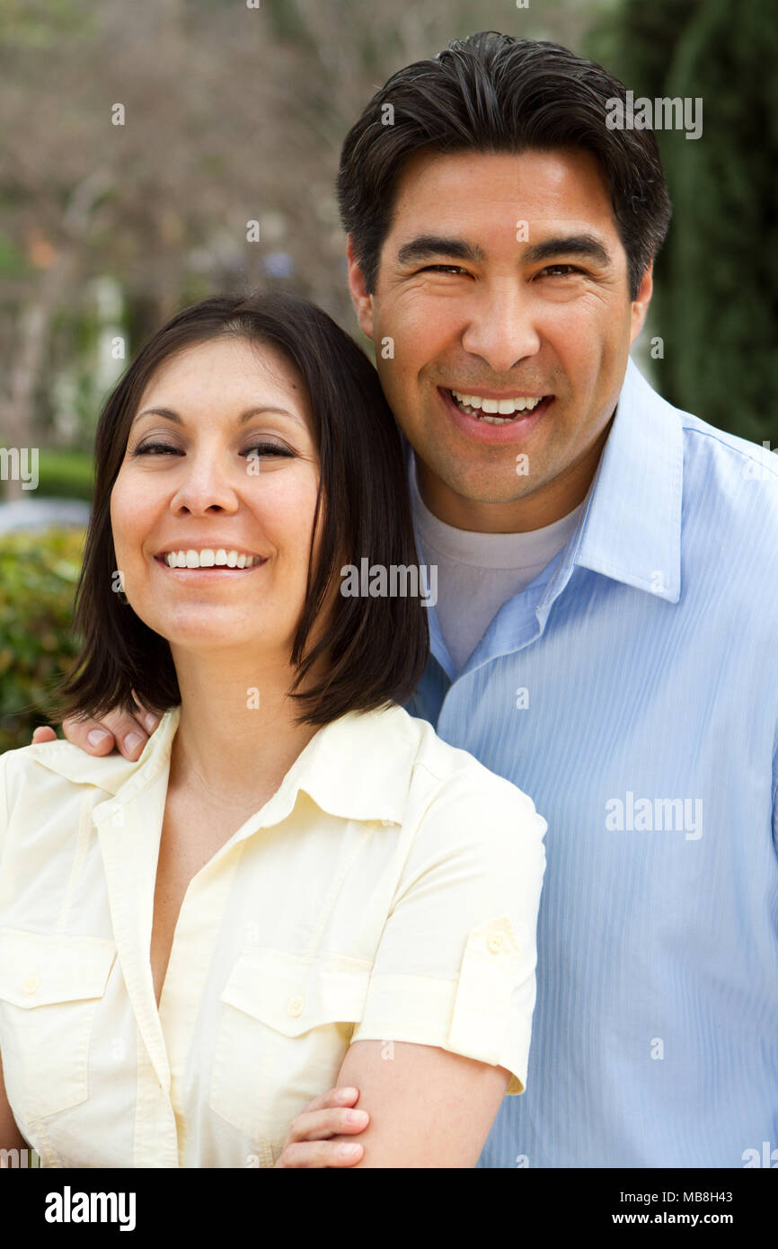 Happy Hispanic couple Stock Photo - Alamy