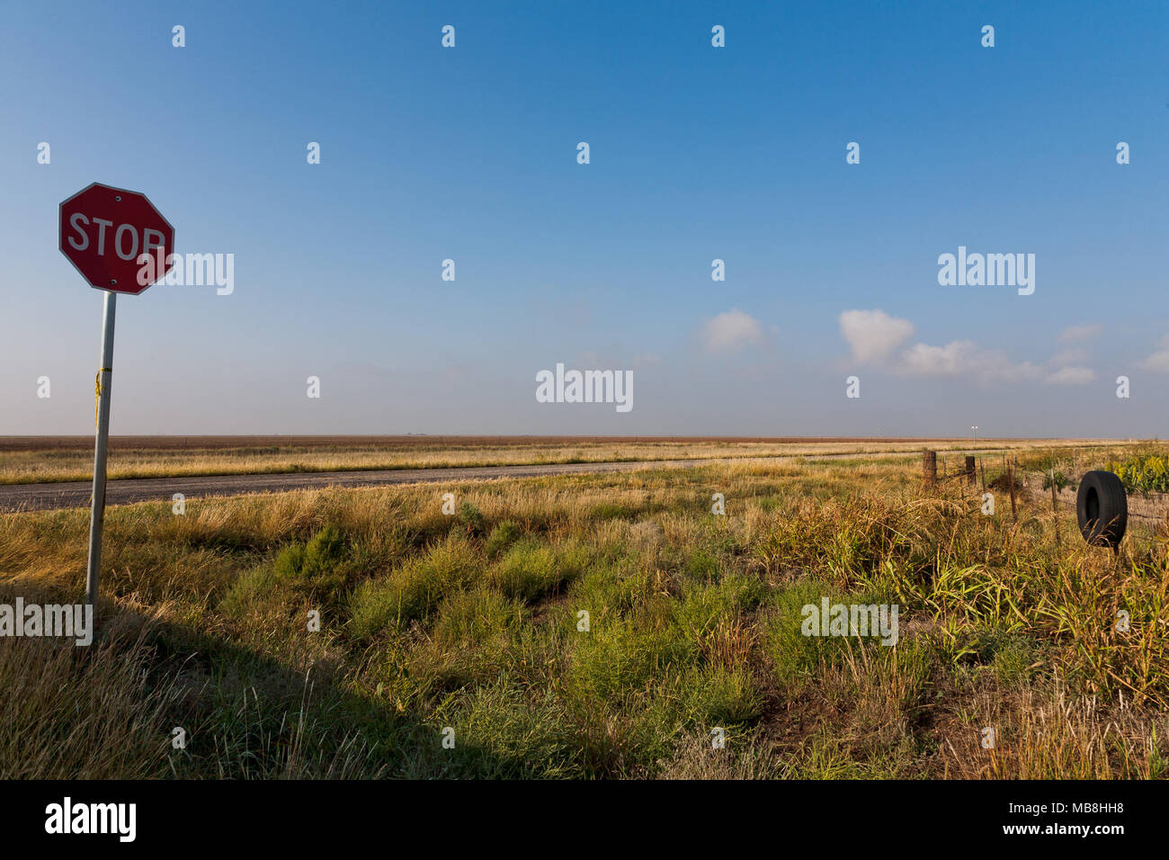 Stop sign in grass hi-res stock photography and images - Alamy
