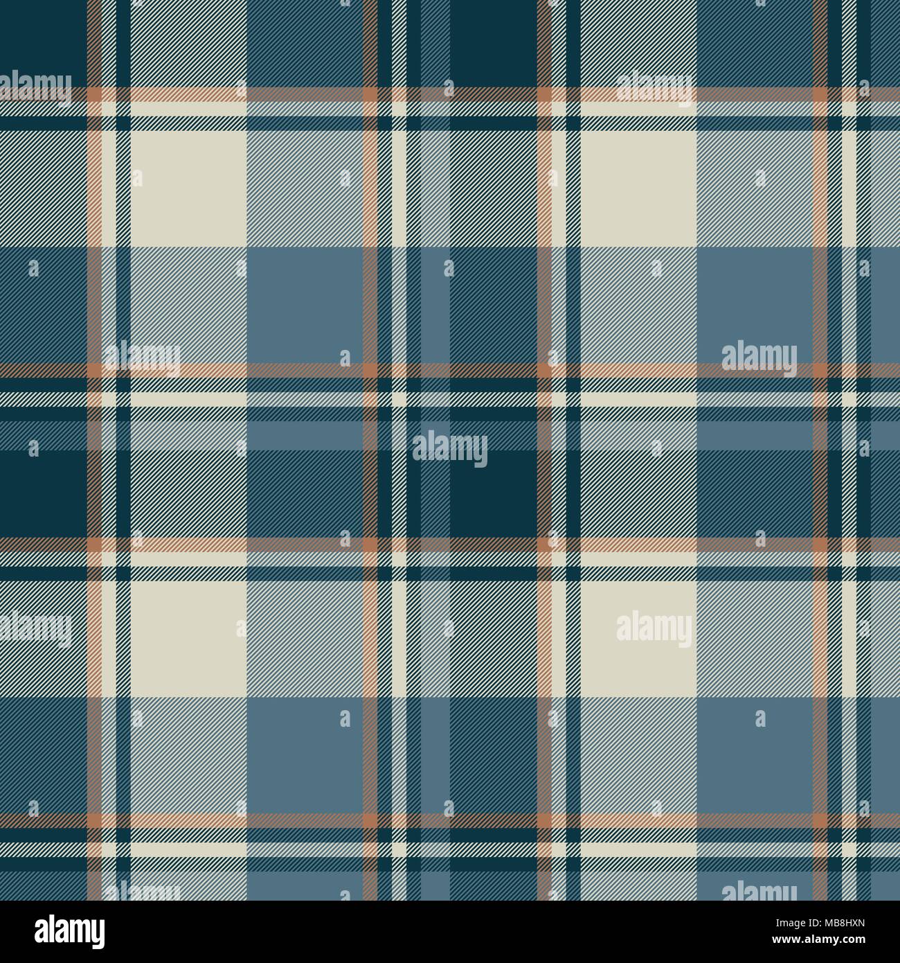 Gray blue check plaid seamless pattern. Vector illustration Stock ...