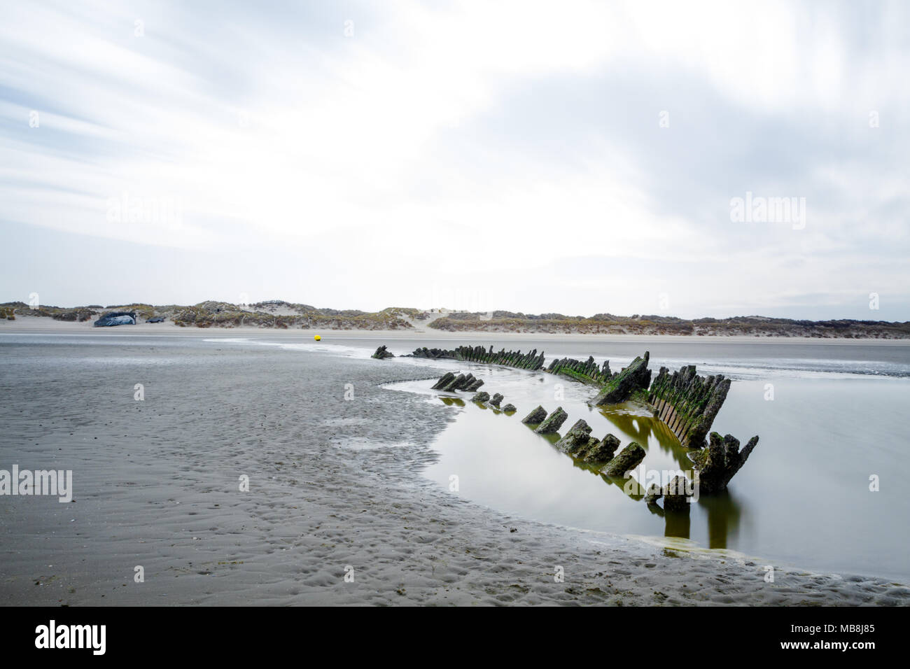 Shipwreck on the beaches of Dunkirk Stock Photo - Alamy